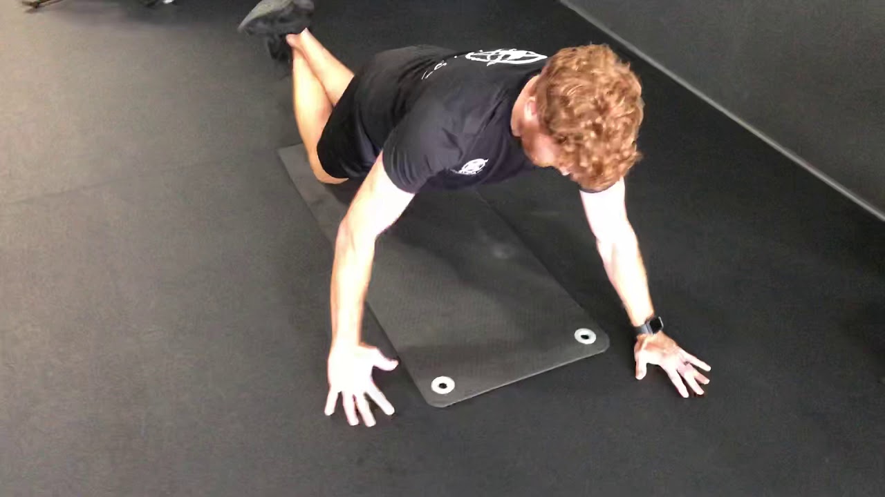 Kneeling Push Ups (Staggered Hand Position) - YouTube