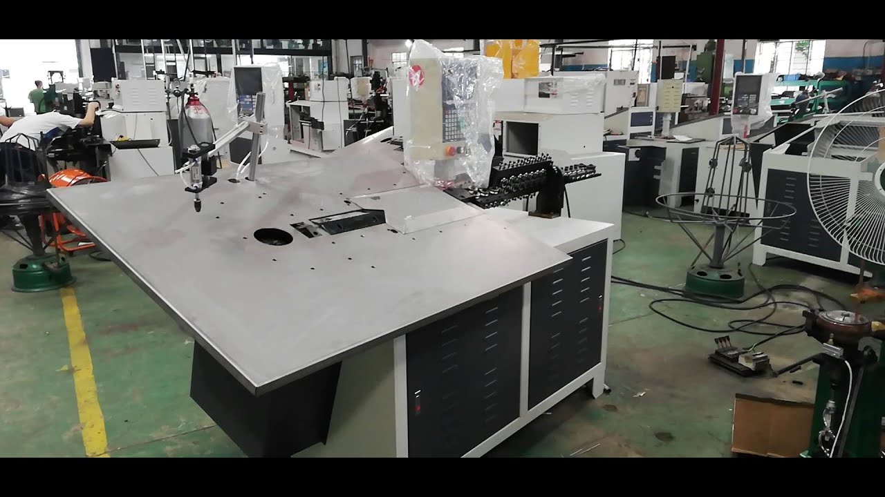2D CNC wire bending machine for pentagram - YouTube