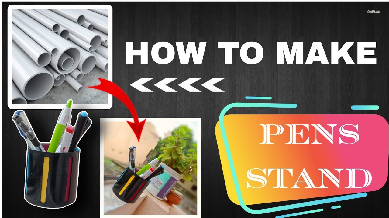 How_to_make_pens_Stand_with_pvc_pipe#Hashtag_with_pvc_channel - YouTube