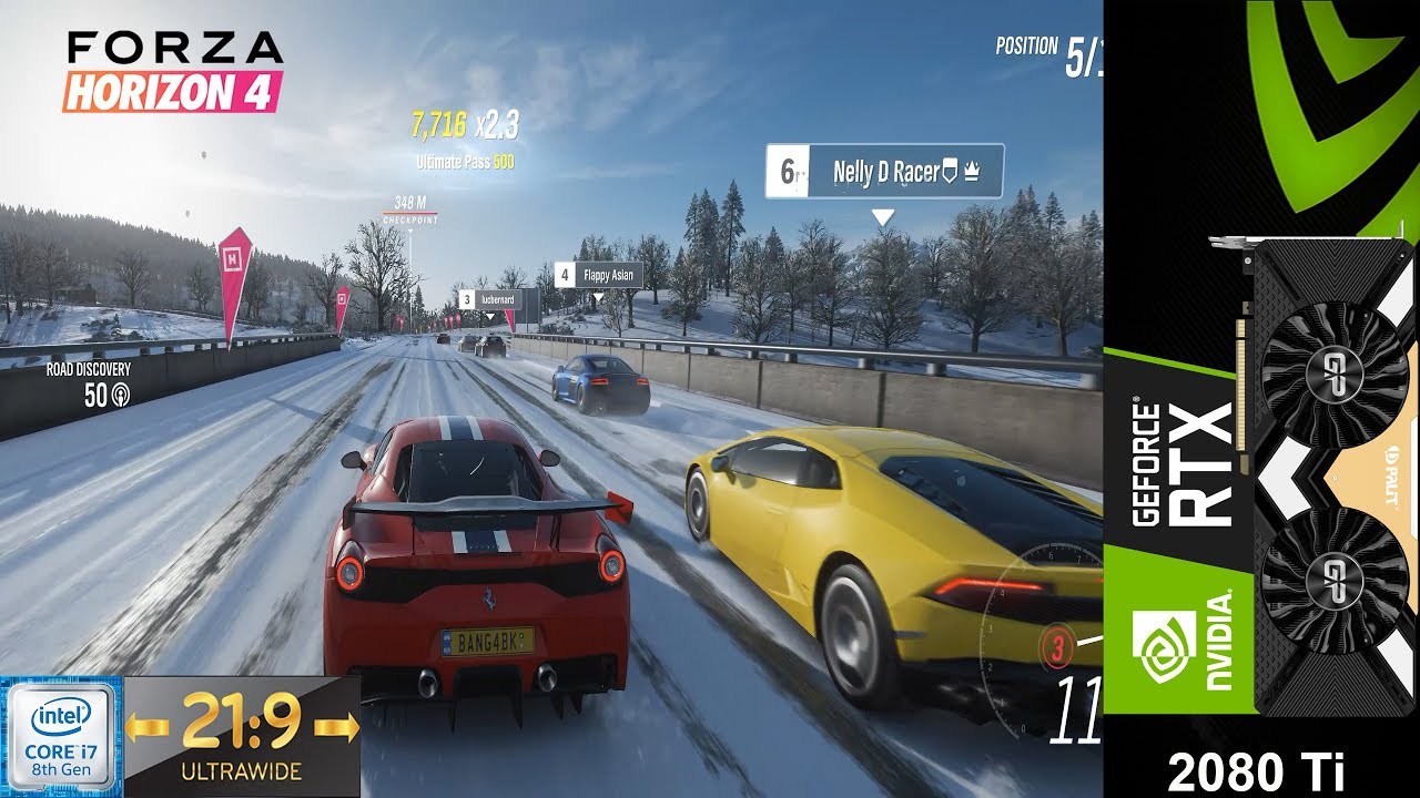 Forza Horizon 4 Extreme Settings 3440x1440 21:9 | RTX 2080 Ti | i7 ...