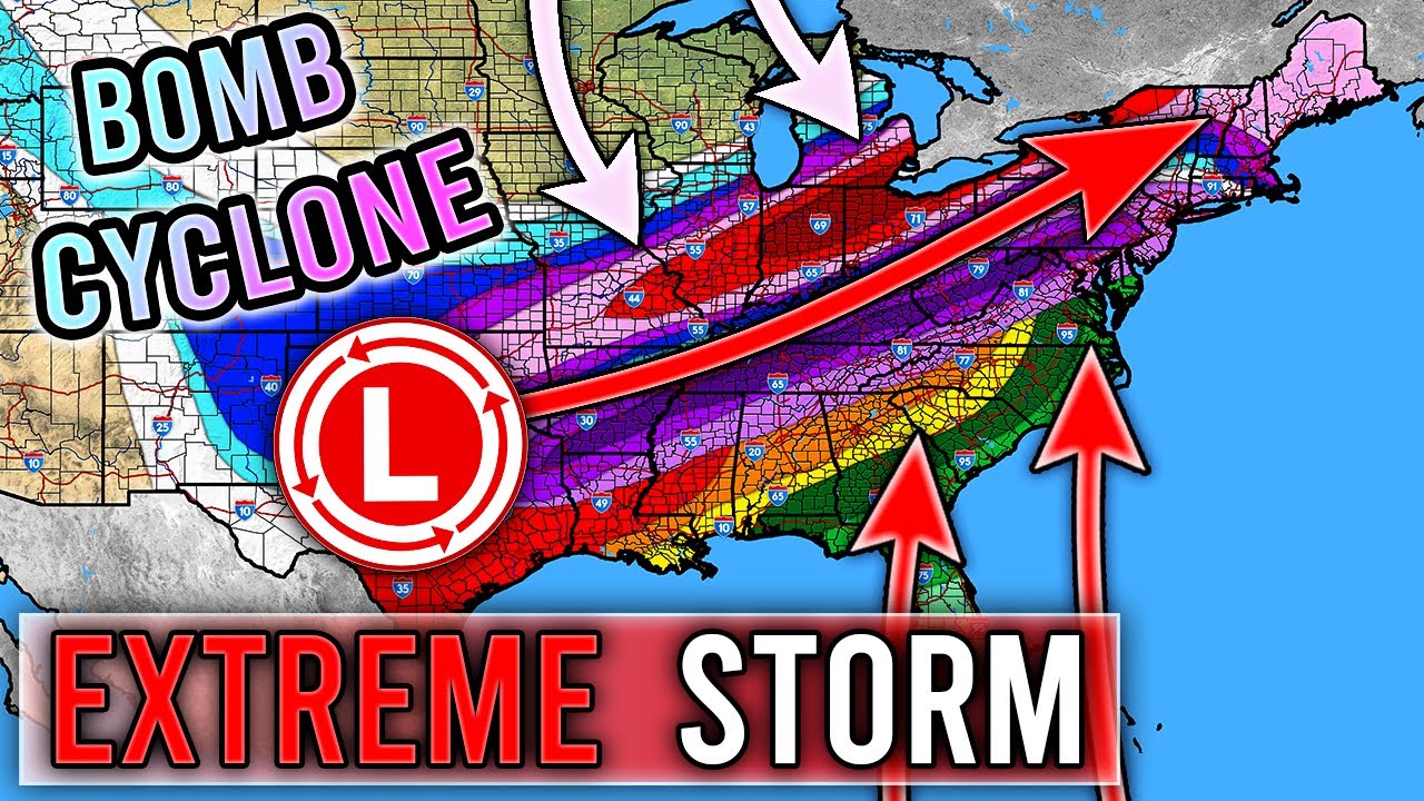 Upcoming BOMB Cyclone... MAJOR Ice Storm, EXTREME Snowfall, Flooding ...