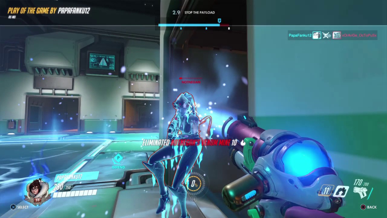 Overwatch:Game winng Mei ult - YouTube