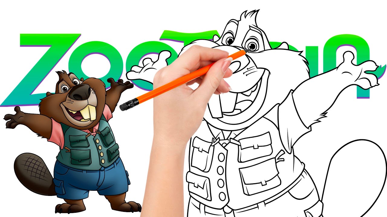 How to draw Nibbles Maplestick from Zootopia 2 | Easy step by step ...