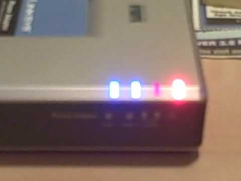 Linksys ATA PAP2 NA Flashing Front Lights - YouTube
