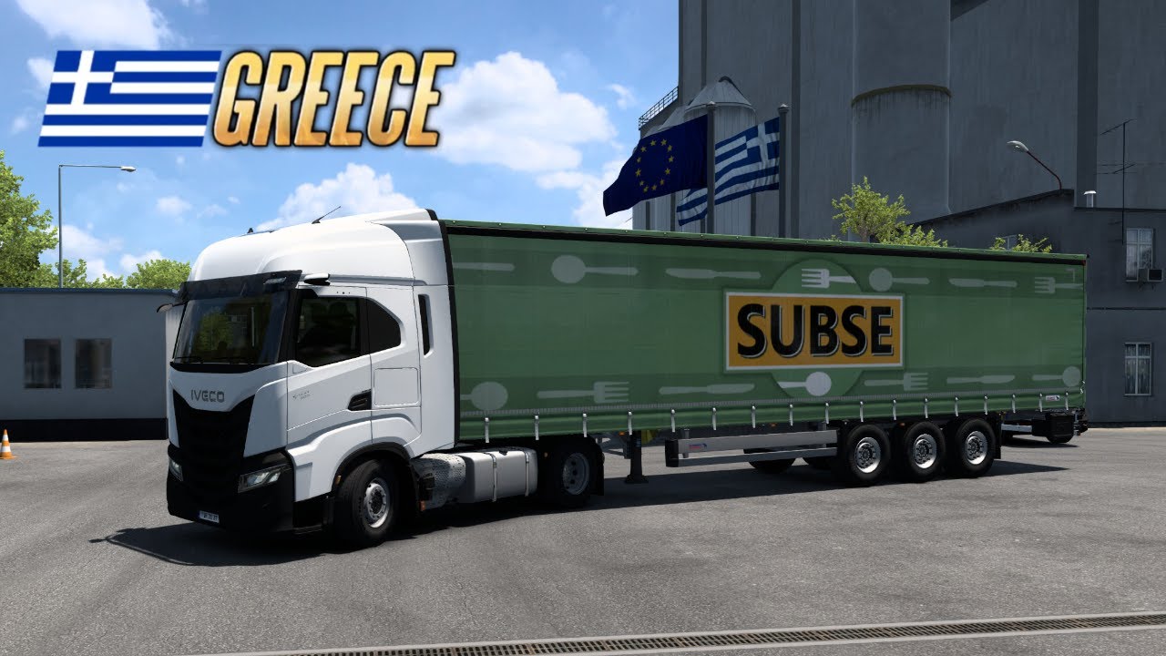 Exploring the new Greece DLC | new IVECO S-Way | Lamia | #3 - YouTube