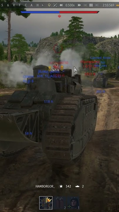 1 Shot 2 Kills | Char 2c Bis | War Thunder - YouTube