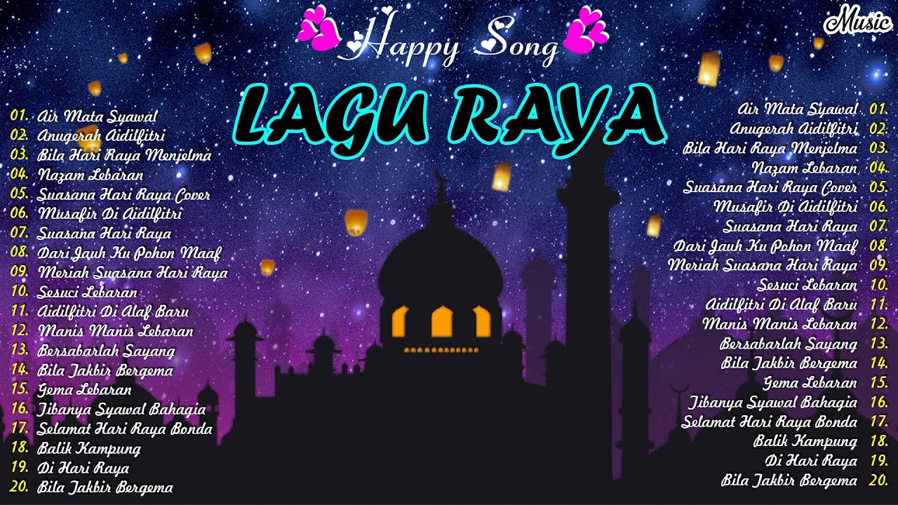 Lagu Raya 2024 🌸 Lagu Happy Songs Full Album 🌸 Koleksi Lagu Raya ...