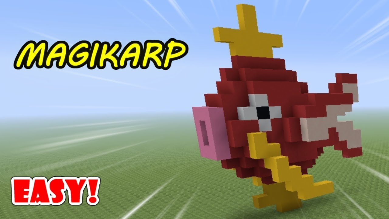 Minecraft┃How to build Pokémon(Magikarp) - YouTube