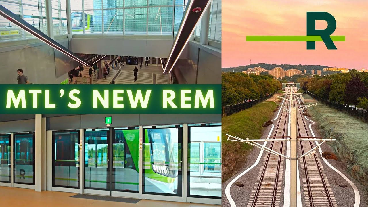 Montreal's New Metro Line (REM) - YouTube