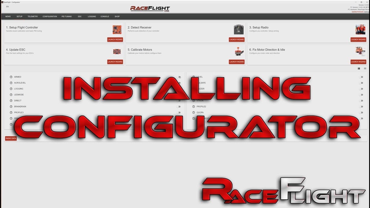 Installing the Configurator for the Revolt Flight Controller with ...