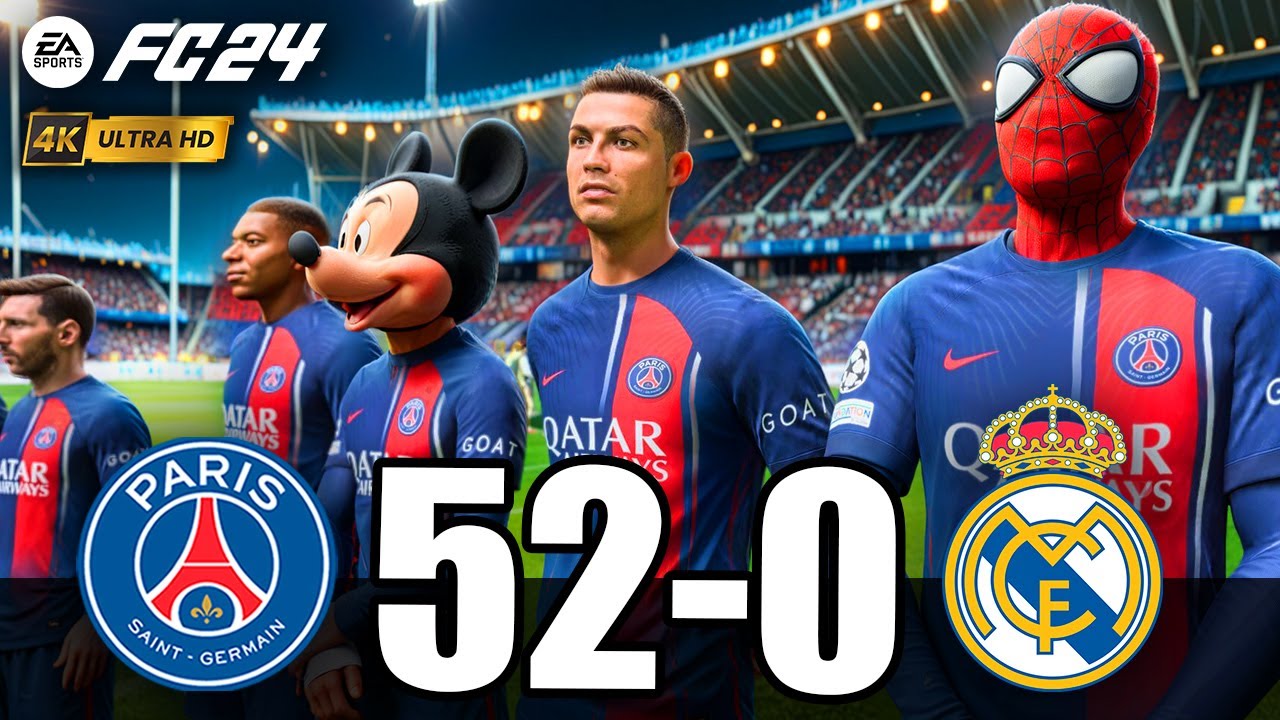FIFA 23 - RONALDO, MICKEY MOUSE, Spiderman, MESSI, ALL STARS PLAYS ...