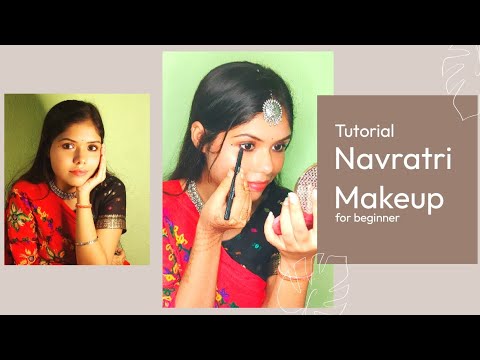 Traditional Navratri Makeup 🦋| Long-lasting Makeup For Festivals ...