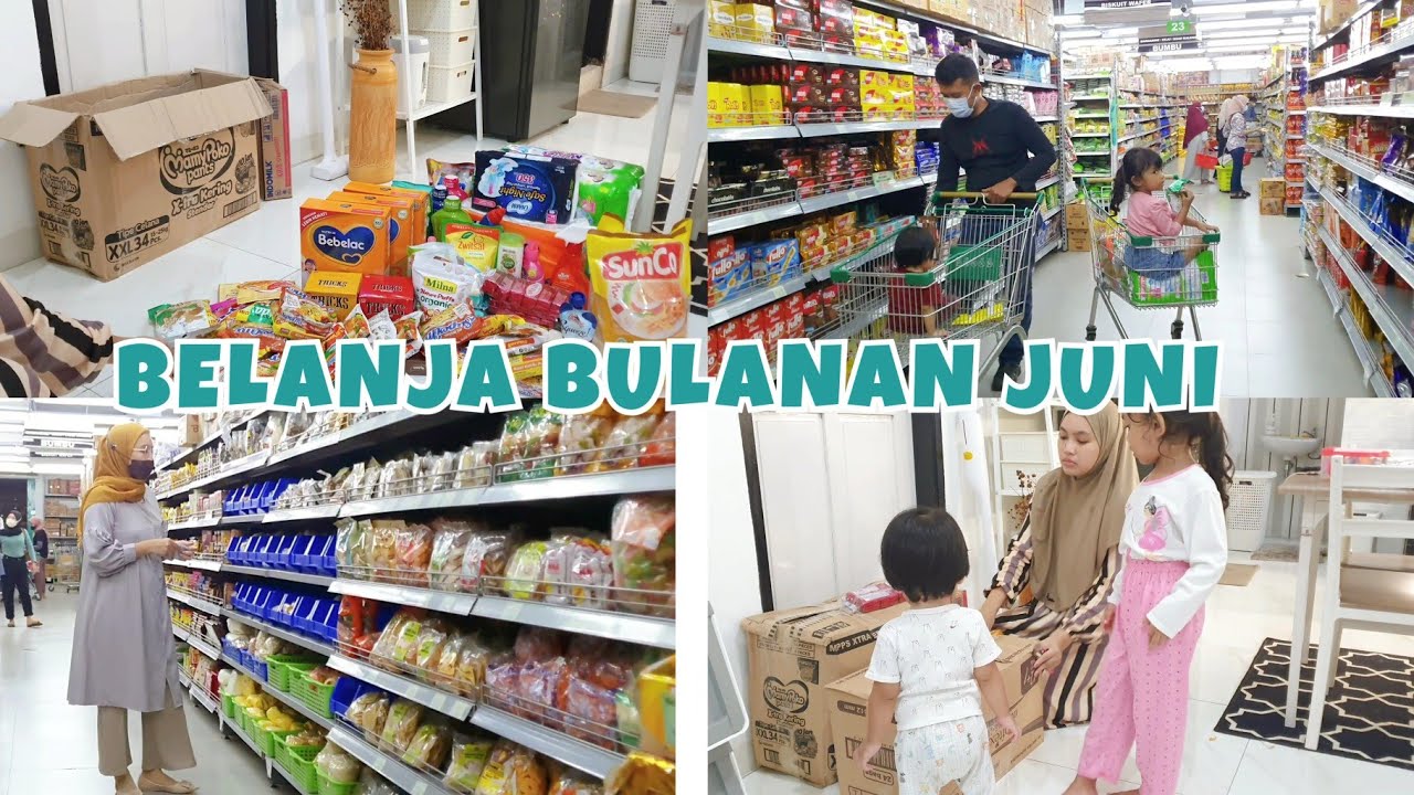 BELANJA BULANAN LENGKAP DENGAN HARGA.SUSUN BELANJAAN DITEMPATNYA MASING ...
