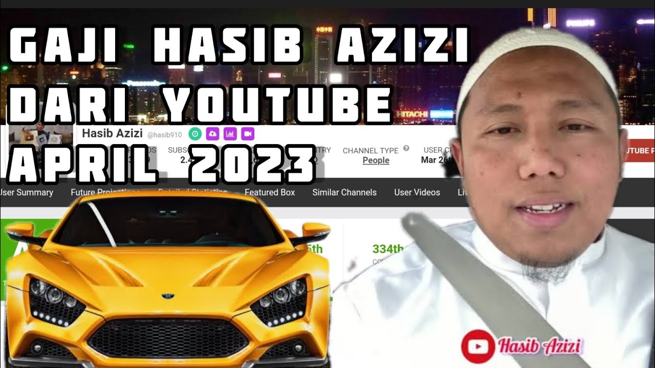 GAJI HASIB AZIZI DARI YOUTUBE TERBARU 💸💸💸 - YouTube