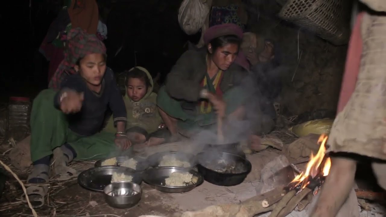 Cooking food by using primitive technology || Village life ...