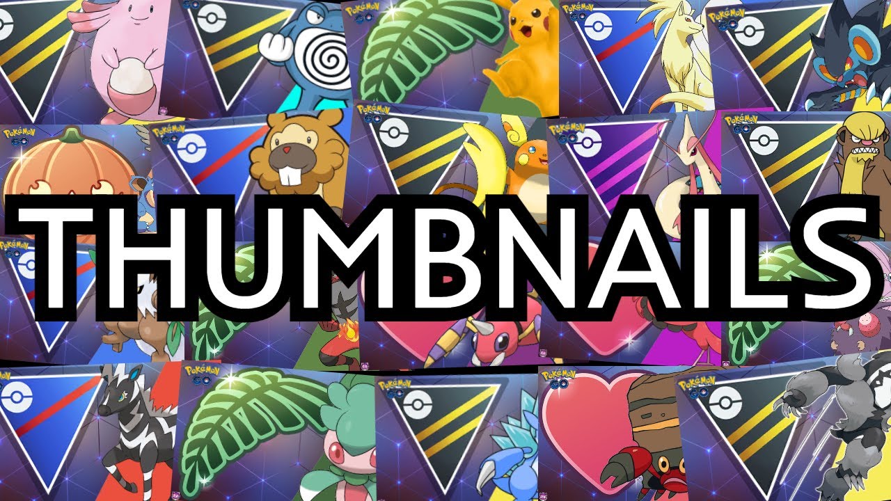 How I make my YouTube THUMBNAILS for Pokemon GO! Pixlr Editor is FREE ...