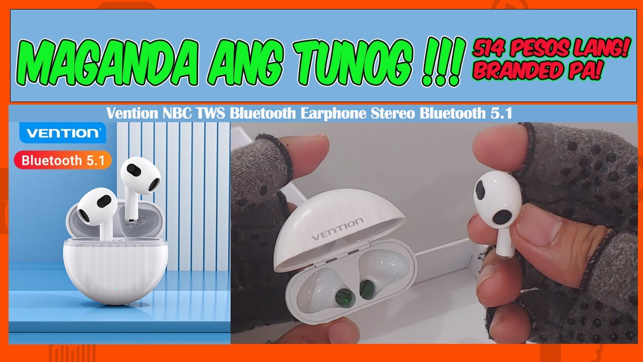 Vention Elf E06 5.3 Bluetooth Earphone Product Review - YouTube