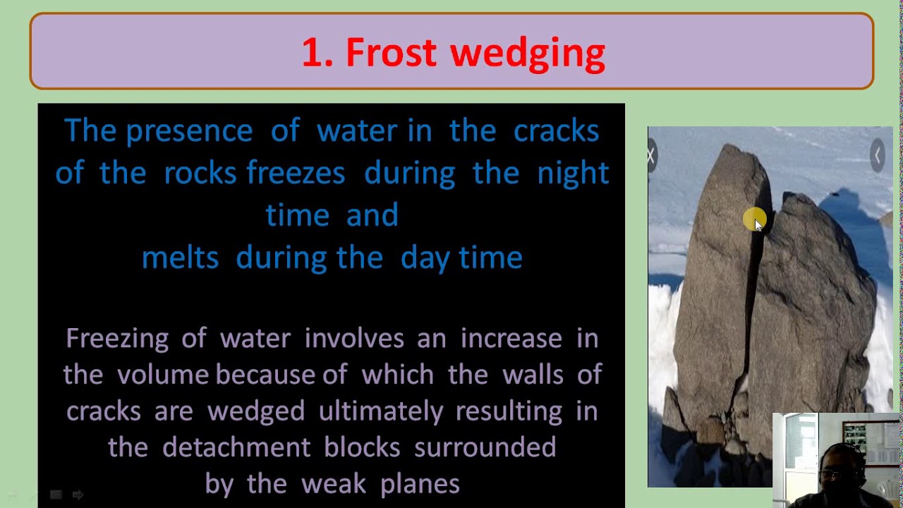 ENGINEERING GEOLOGY 1.6 UNIT 1 WEATHERING OF ROCKS Mechanical ...