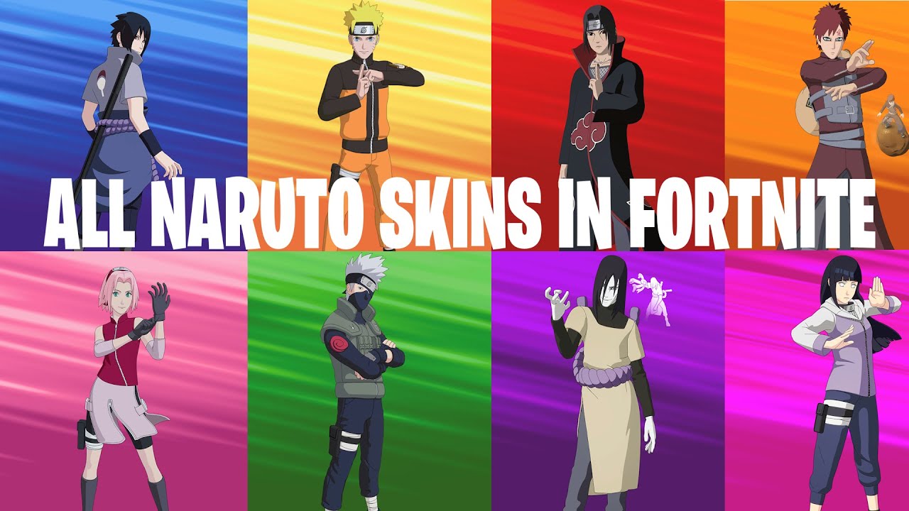 All Naruto Skins in Fortnite (2024) - YouTube
