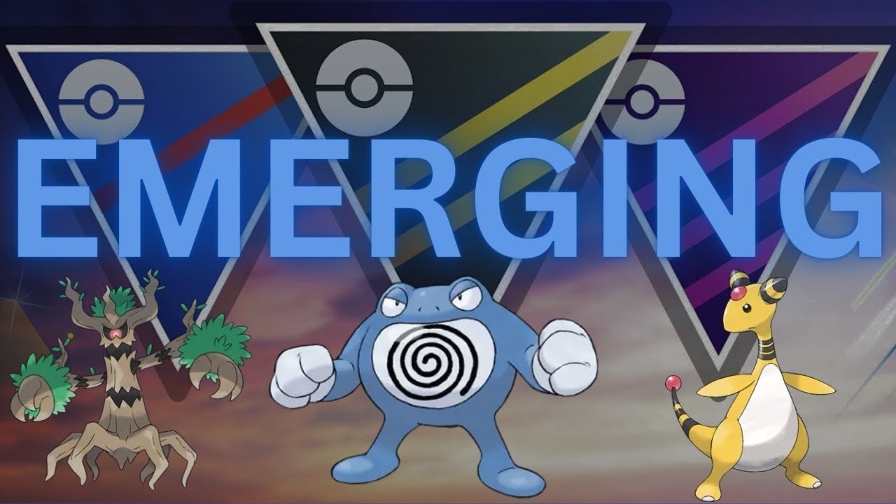 Great League Summer Cup Trevenant SHADOW Poliwrath Ampharos team is ...