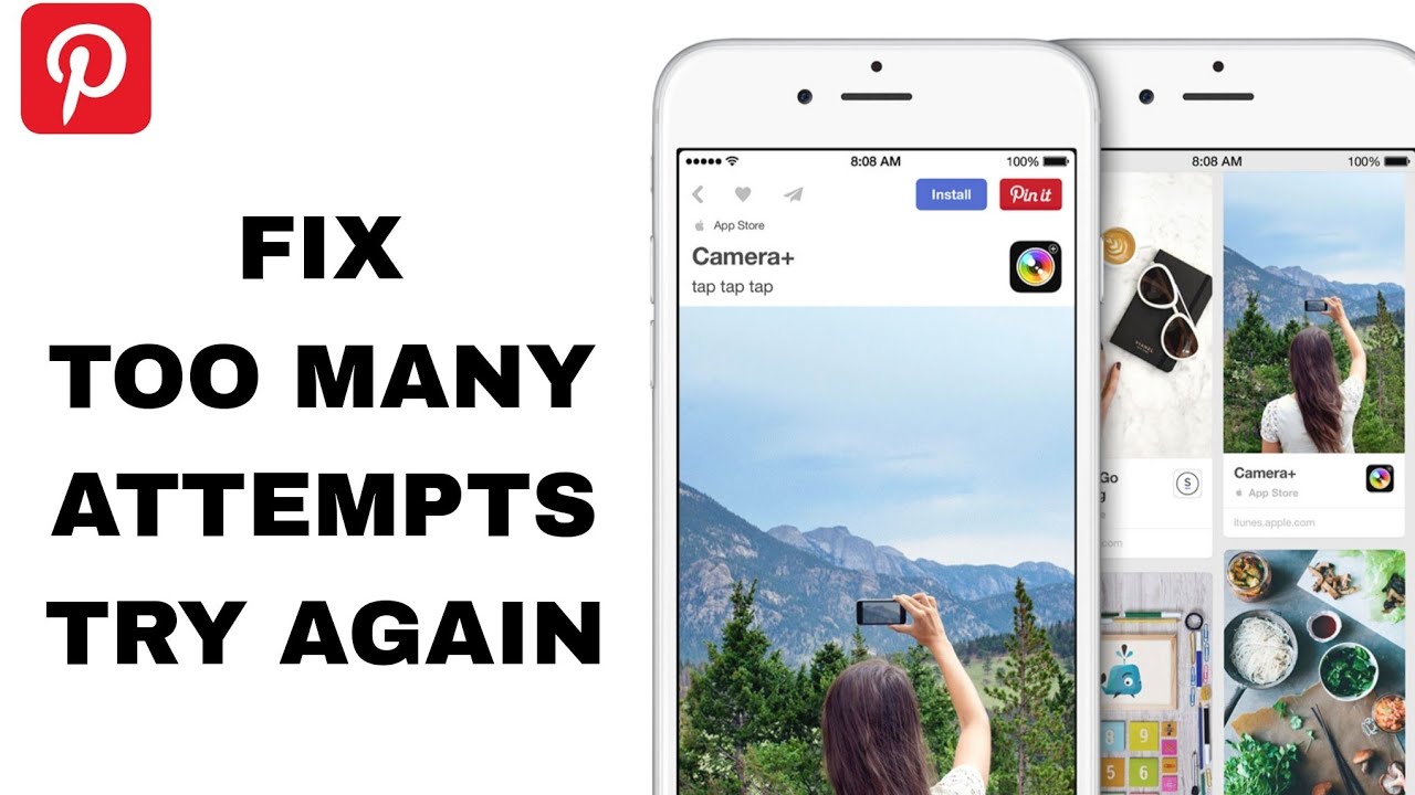 How To Fix And Solve Too Many Attempts Try Again On Pinterest App ...