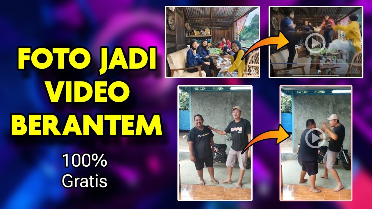 Cara Membuat Foto Menjadi Video Berantem - YouTube