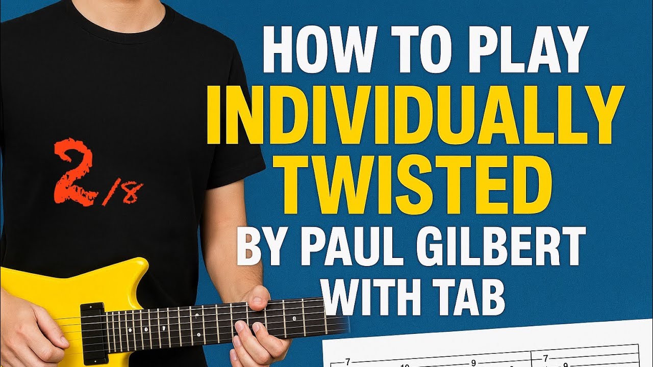 【TAB】2 of 8, how to play “individually twisted” by Paul Gilbert - YouTube