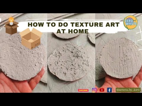 How To Create Texture On Cardboard | Textured Art - YouTube