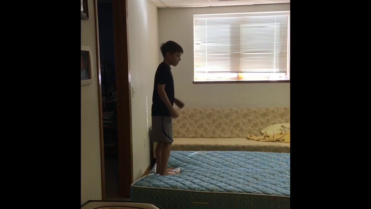 Double front flip on mattress! - YouTube