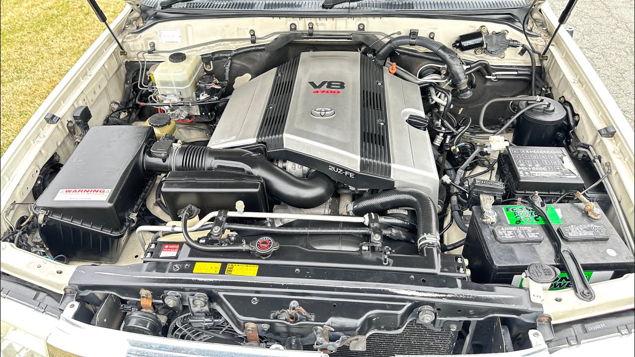 1998 Toyota Land Cruiser UZJ100 VX Limited - JDM - Engine - YouTube