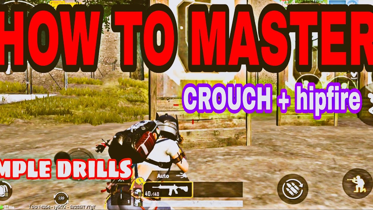 🔥How To Master CROUCH AND SHOOT In Pubg Mobile ,simple drills new trick ...