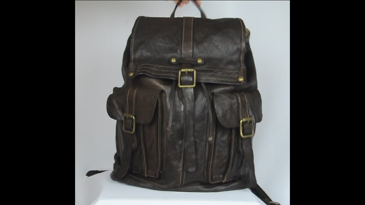 ZAVATTI - Italian Leather Travel Backpack by Campomaggi - YouTube