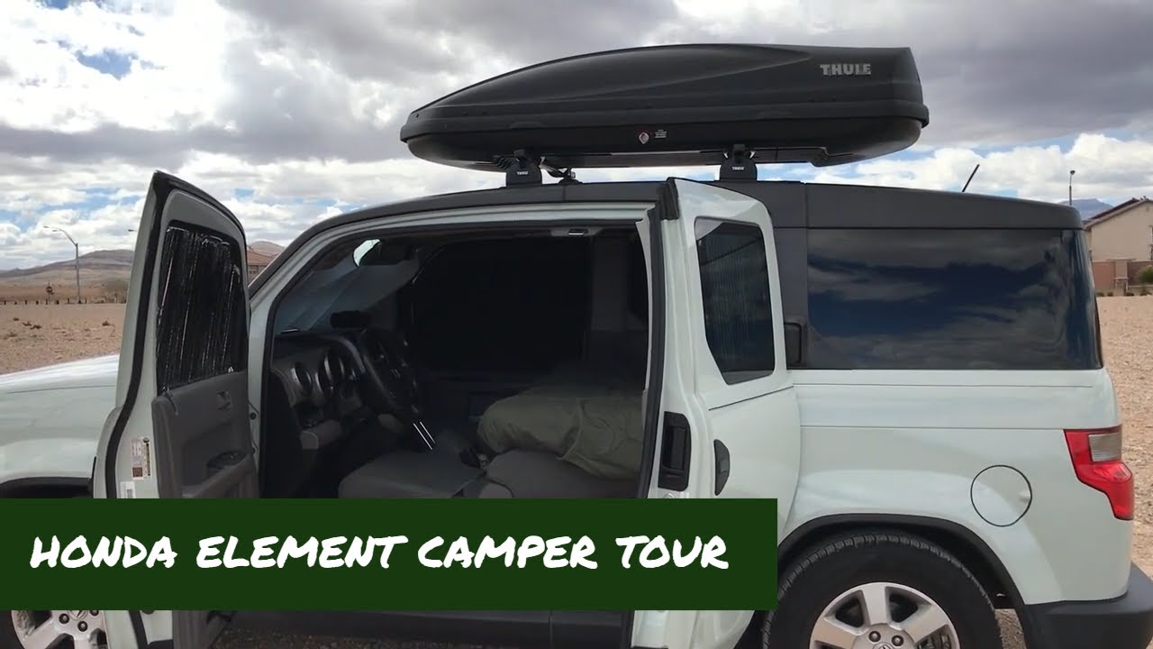 Honda Element Camper Conversion Tour - Sleep Mode - YouTube