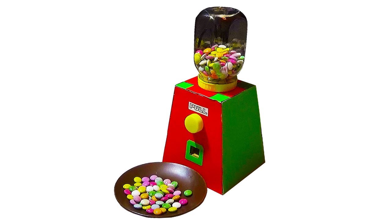 How To Make A Candy Dispenser DIY Candy Machine From Cardboard YouTube How To Make A Candy Dispenser DIY Candy Machine From Cardboard YouTube