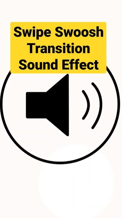 Swipe Swoosh Transition Sound Effect - YouTube