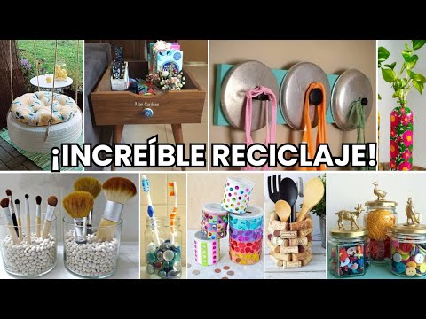 IDEAS CREATIVAS para RECICLAR en CASA y DECORAR tu HOGAR con MATERIALES que ya TIENES