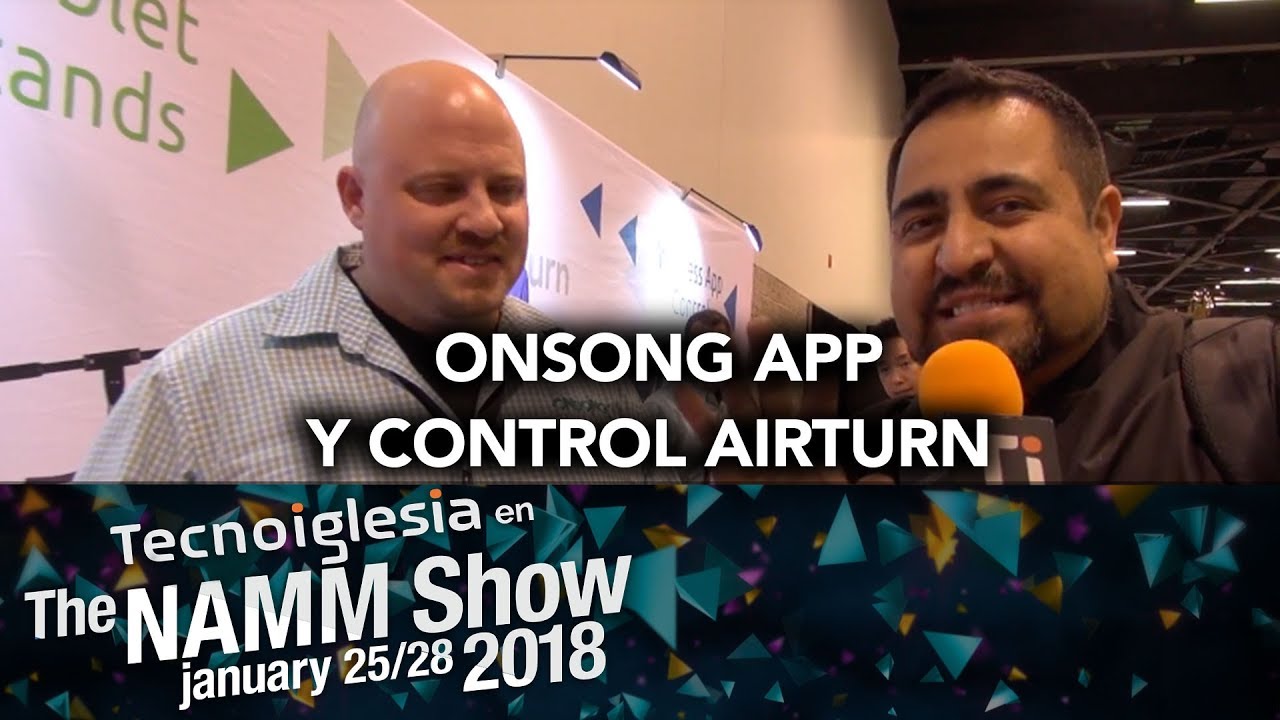OnSong App para canciones y control AirTurn NAMM 2018 - YouTube
