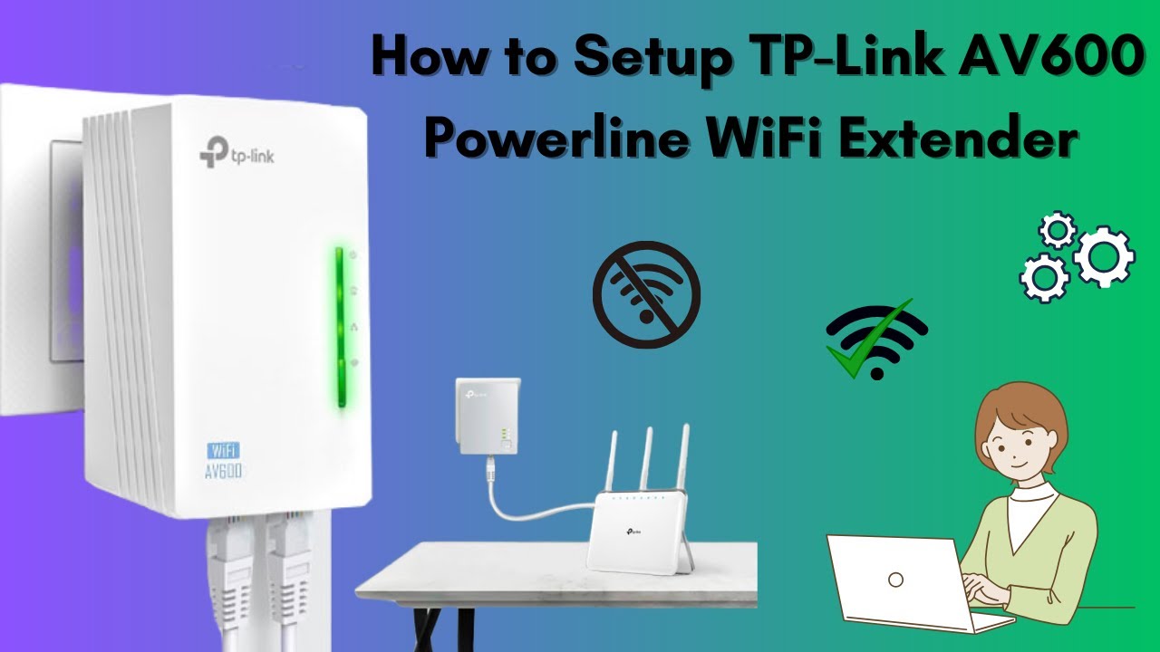 How to Setup TP-Link AV600 Powerline WiFi Extender - YouTube