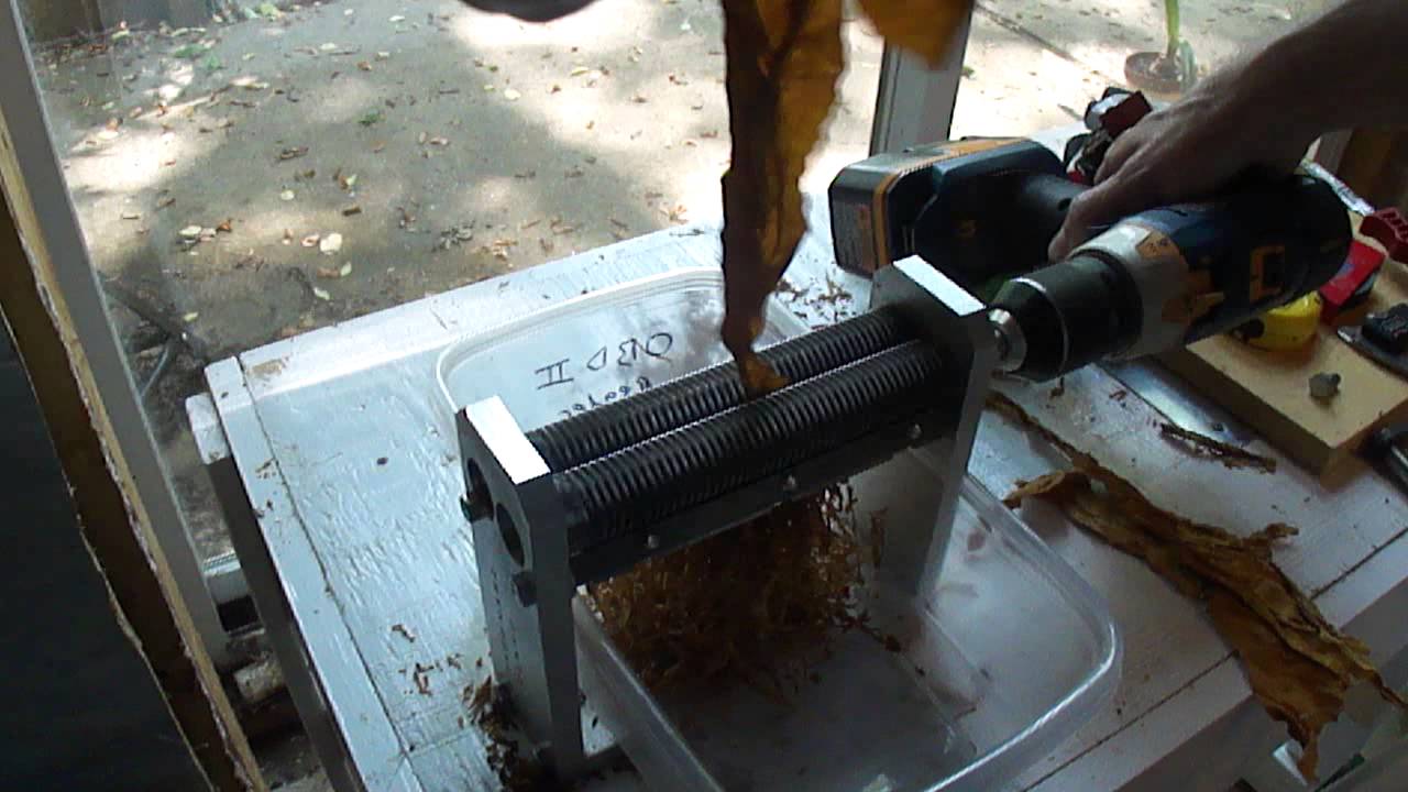 Pipe Tobacco Shredder - YouTube