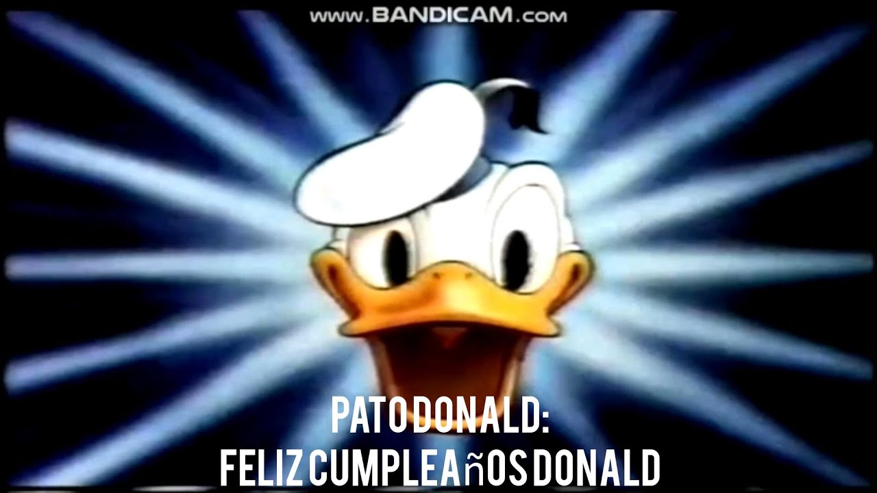 Pato Donald - Feliz Cumpleaños Donald [VHS Retro Classic] - YouTube