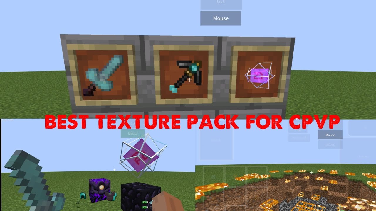 Best texture pack for cpvp | #minecraft - YouTube