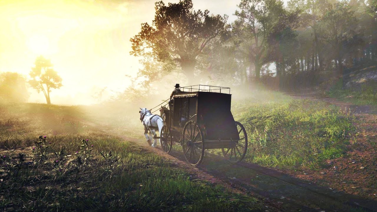 RDR2 Carriage Ride ASMR Victorian Ambience - YouTube