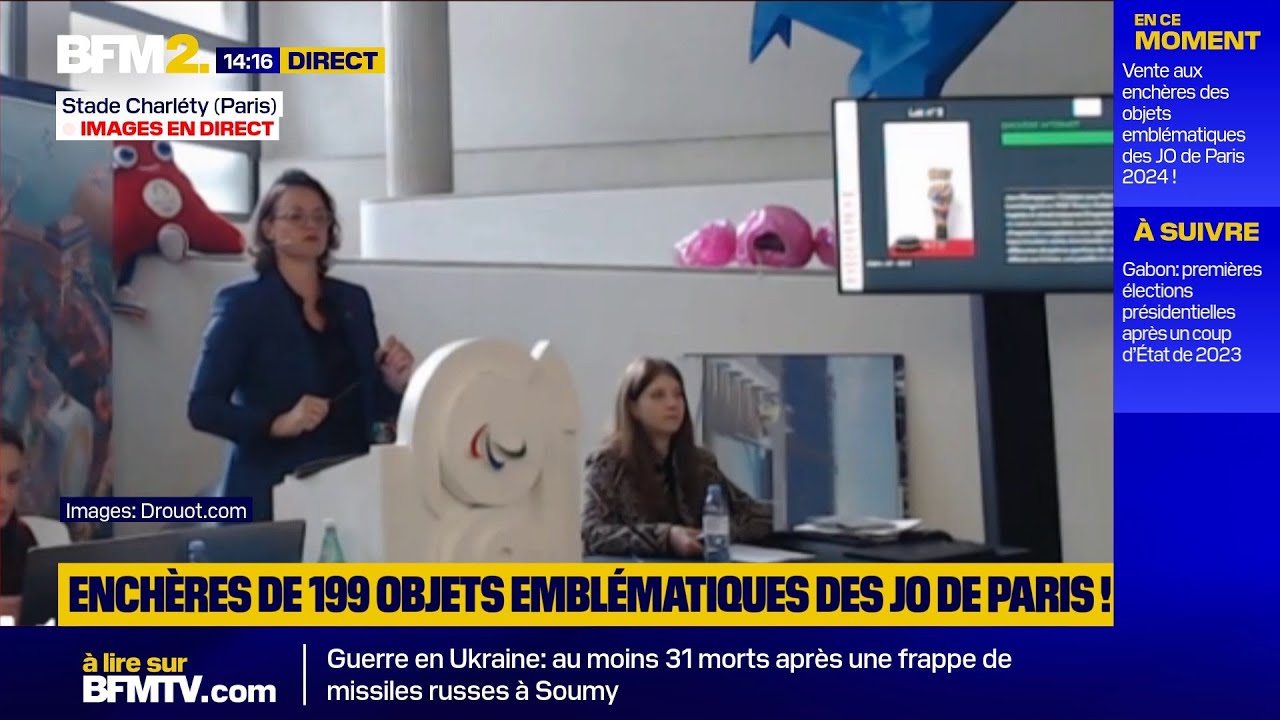 🟡 Suivez en direct la vente aux enchères des objets emblématiques des ...