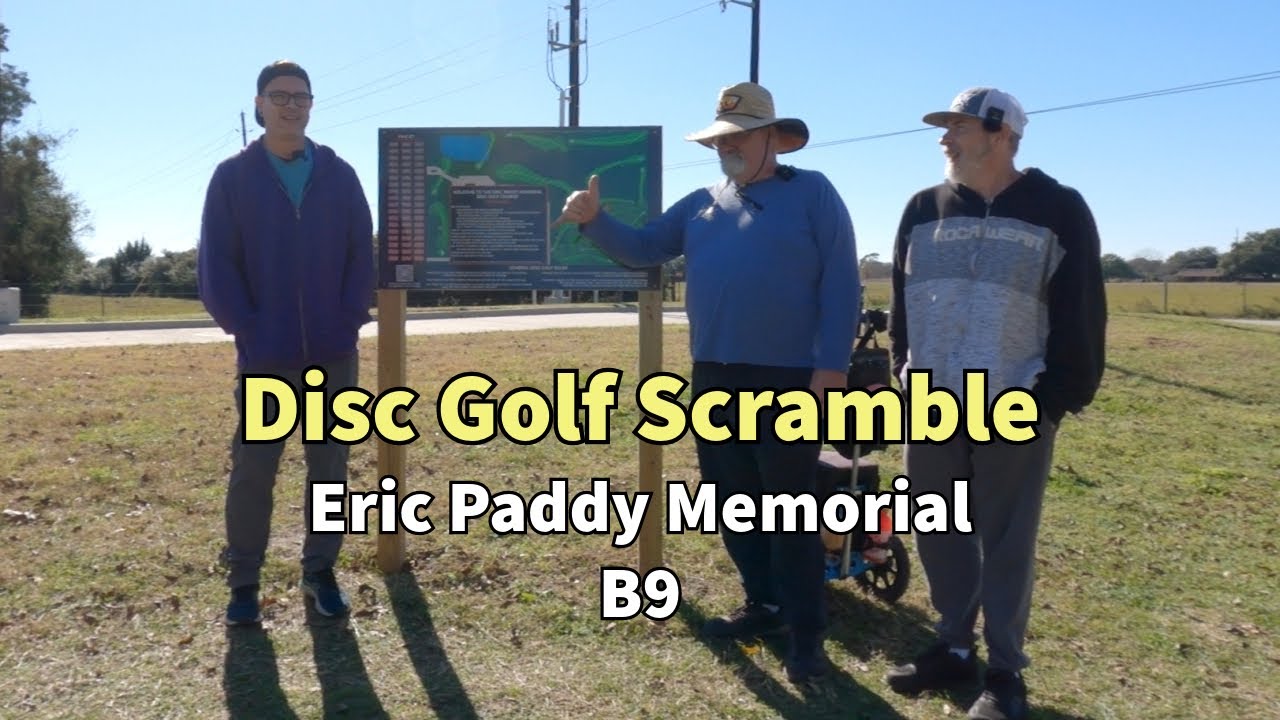 Disc Golf Scramble at Eric Paddy Memorial - B9 - YouTube