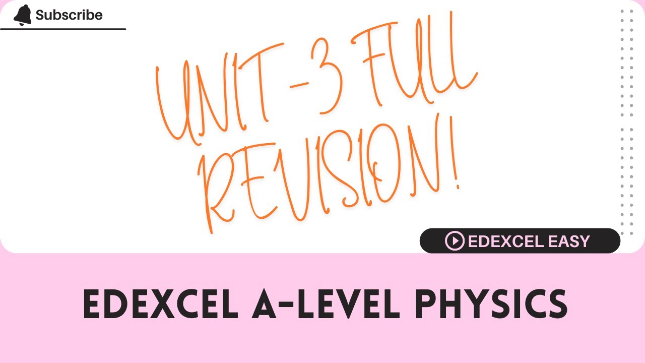 UNIT - 3 | AS Physics | Full Revision - YouTube