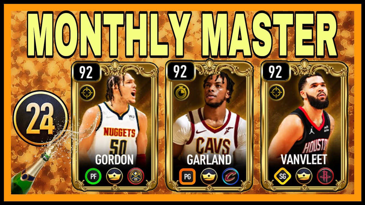 MONTHLY MASTER - GARLAND FVV & GORDON ! 2 VERY GOOD CARDS ! NBA LIVE ...