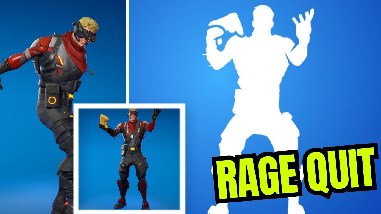 Rage Quit Fortnite Emote Dance Showcase *NEW* #fortnite - YouTube