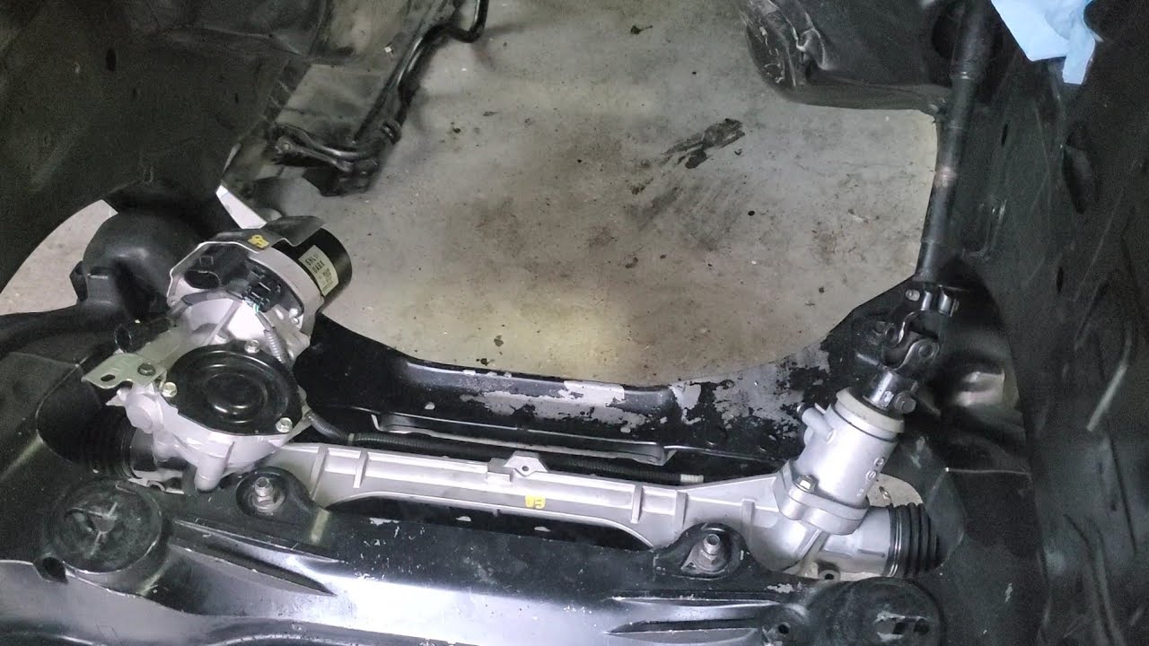 G37/370Z electric steering rack conversion - YouTube