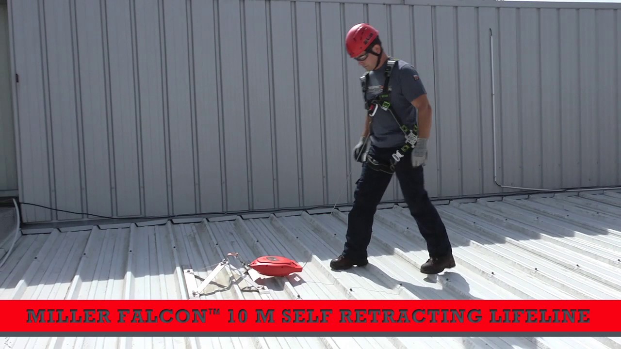Miller Falcon Self-Retracting Lifelines - YouTube