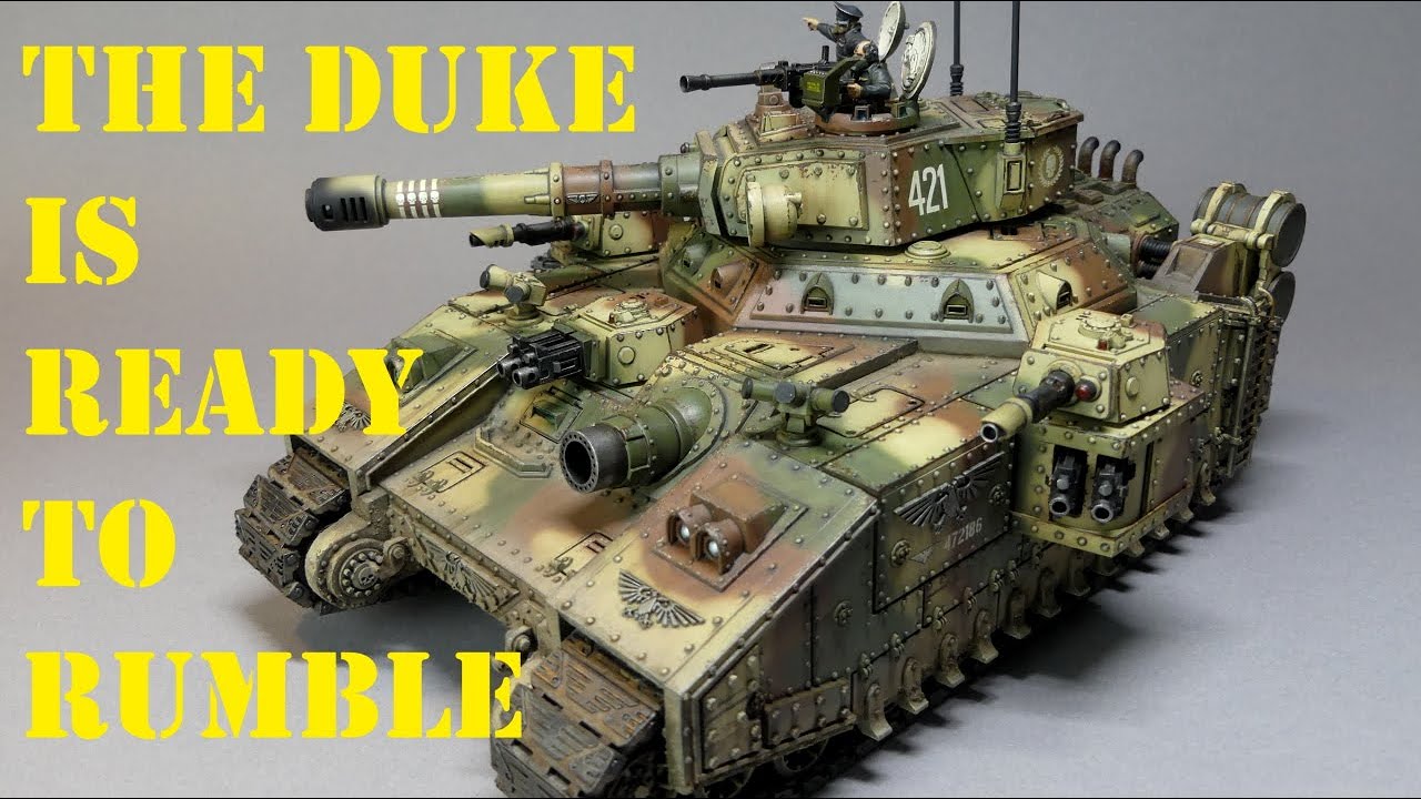How to paint Warhammer 40 K Baneblade with a german WW II camo pattern ...